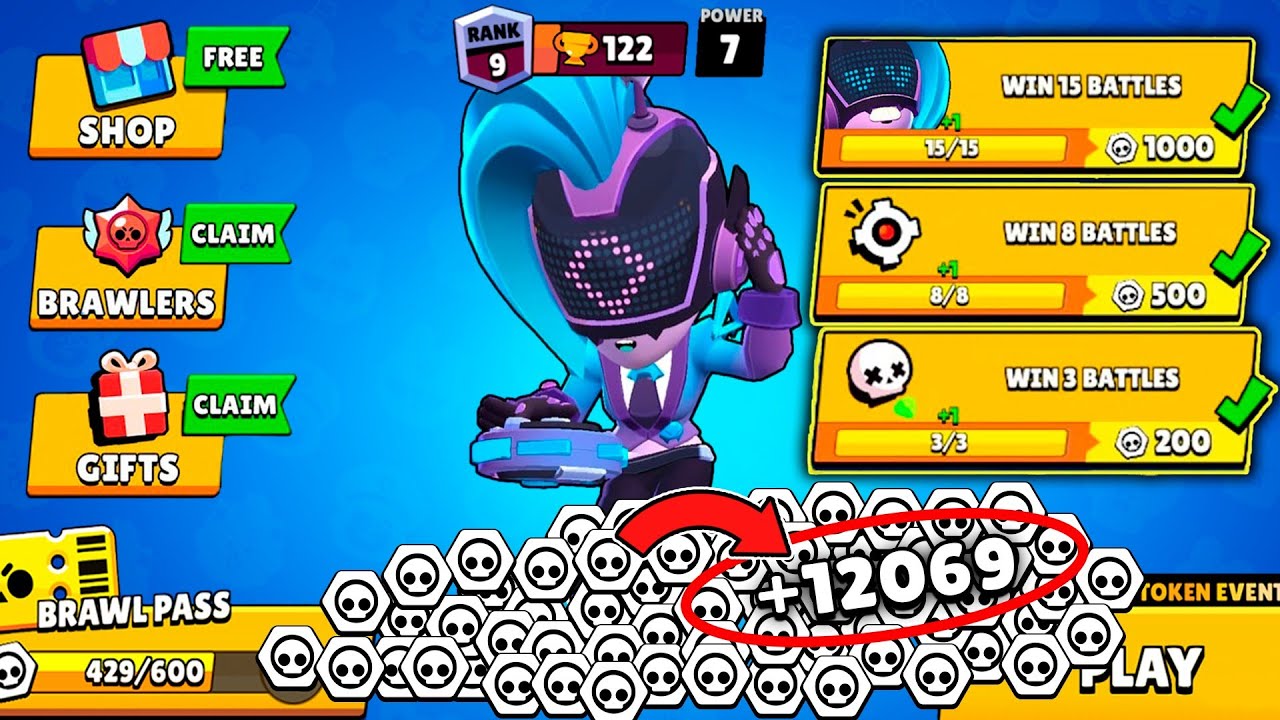 Complete 12069 TOKENS QUEST! Got 5 NEW BRAWLERS + Box Opening - Brawl ...
