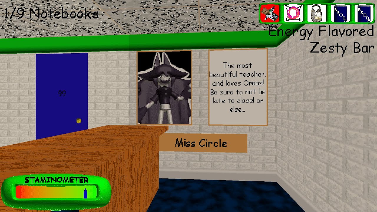 Miss Circle in Baldi's Basics Plus (BB+ V0.5.2 Mod) - YouTube