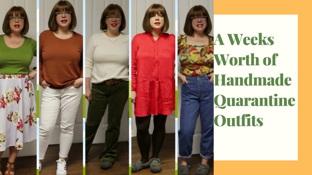 A Weeks Worth of Handmade Quarantine Outfits - YouTube
