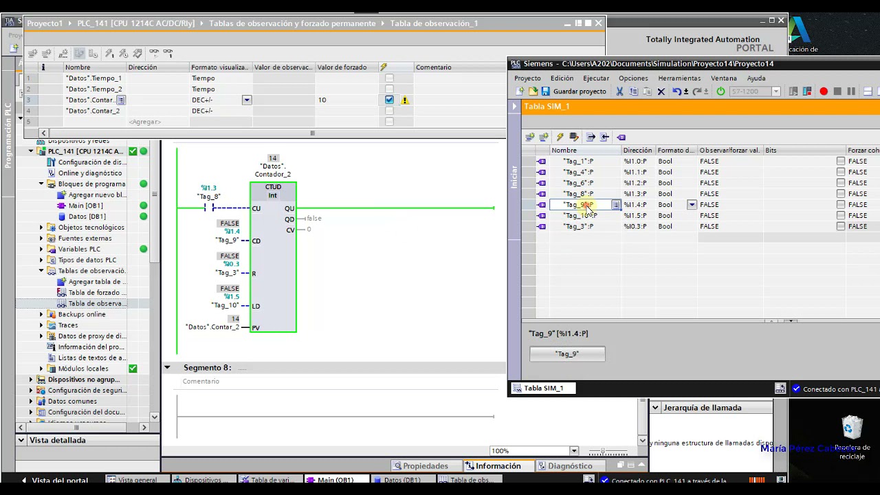 Simulación PLCSim TIA Portal - YouTube