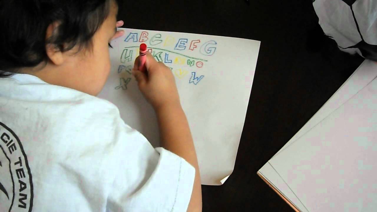 Liam block letter alphabets - YouTube