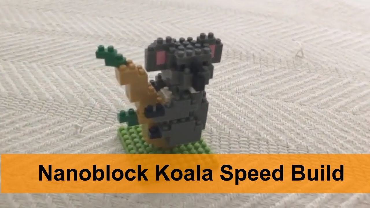 NanoBlock Koala Speed Build - YouTube