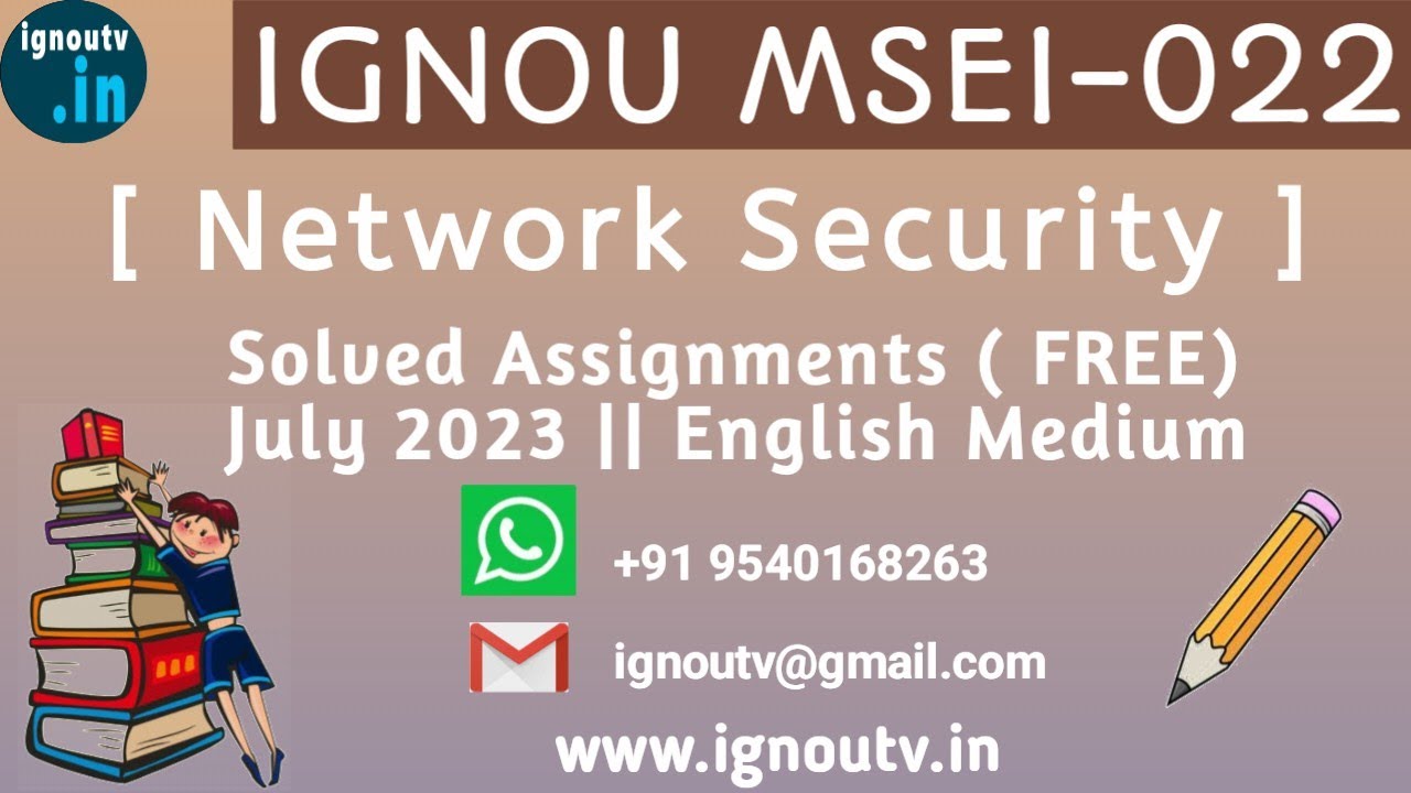 IGNOU MSEI-022 Solved Assignment July 2023 [FREE] || IGNOU PGDIS || MSEI-022 || IGNOU TV ...