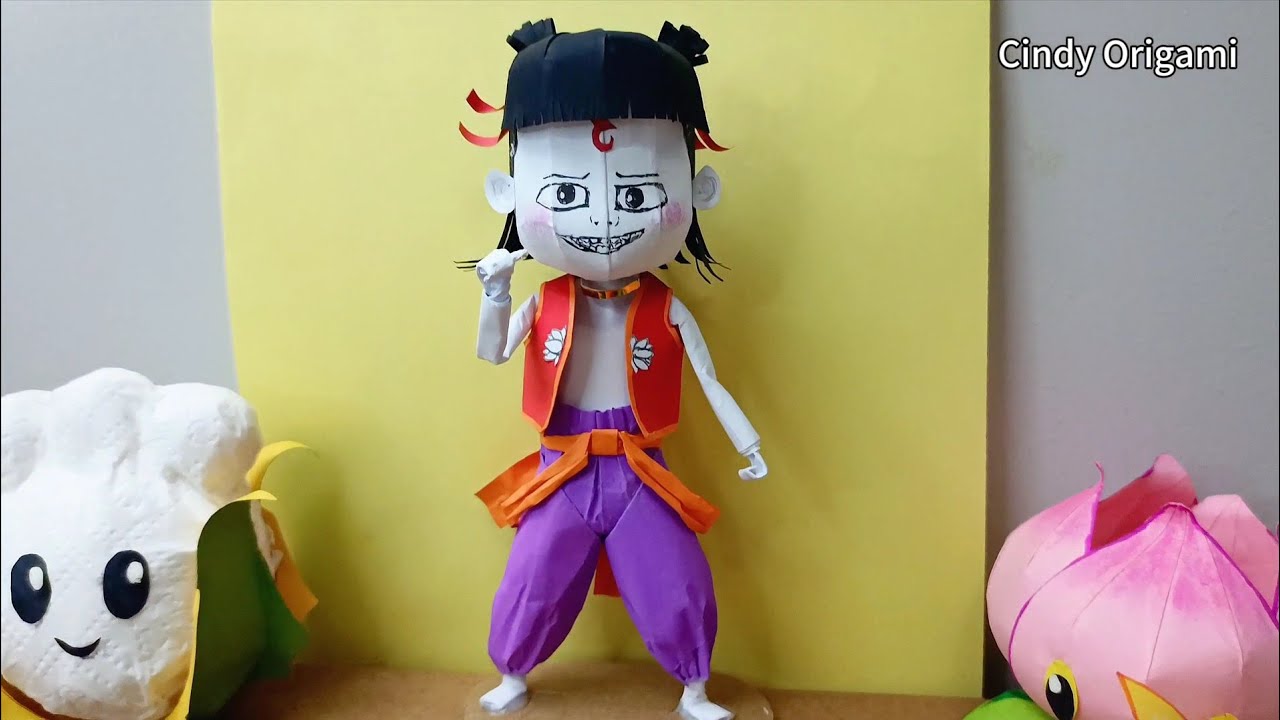 Origami Nezha 折纸哪吒 - YouTube
