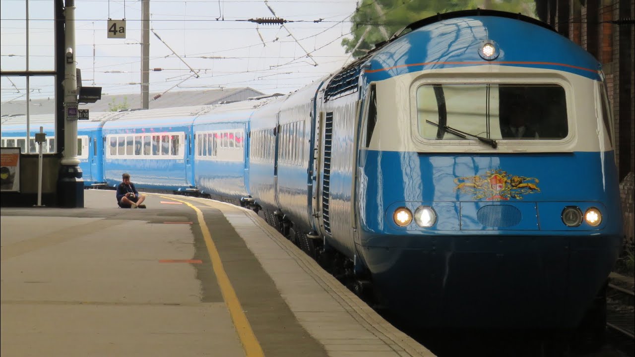 (Midland Pullman HST) 43055 & 43046 Passes Darlington | 1Z45 York to ...
