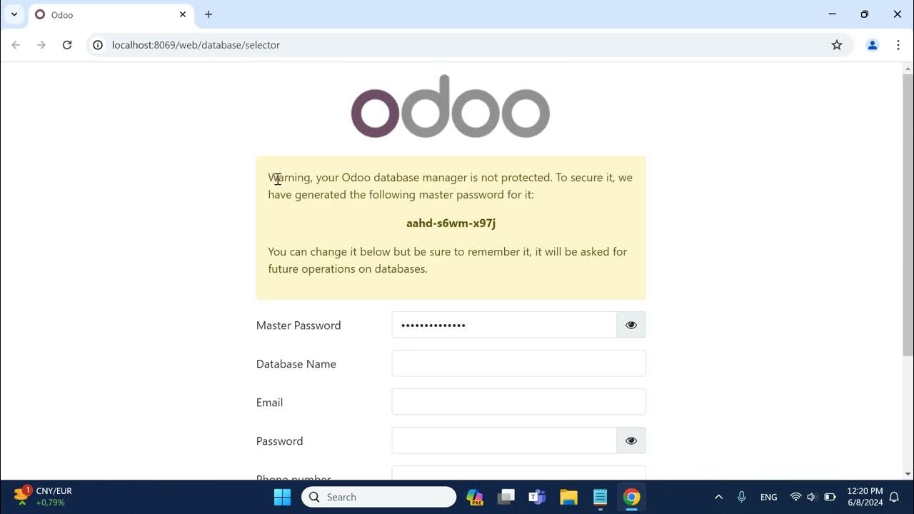 Install PostgreSQL & Odoo on Windows | www.masar-center.com - YouTube