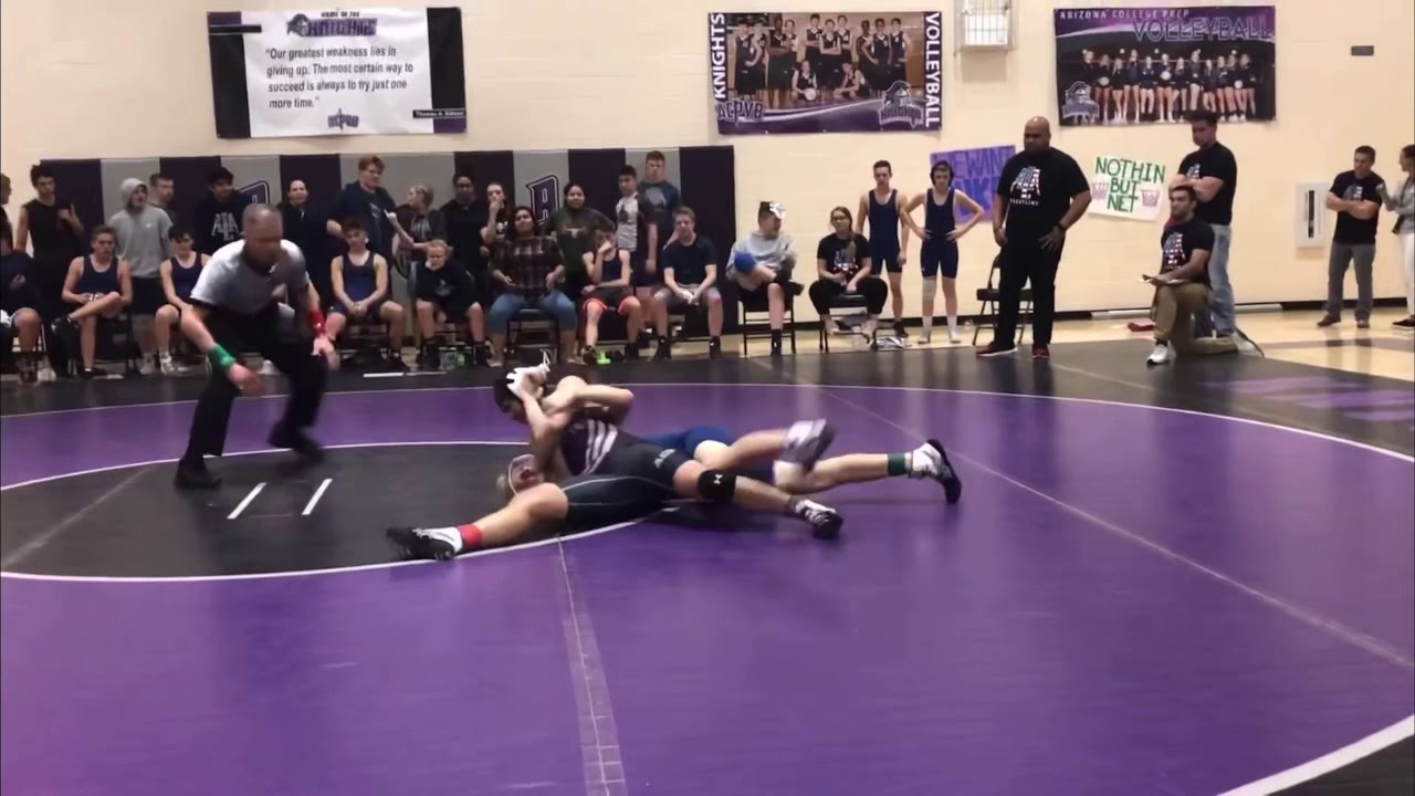 Alicia Headlocks Boy @ Varsity Wrestling Meet - YouTube