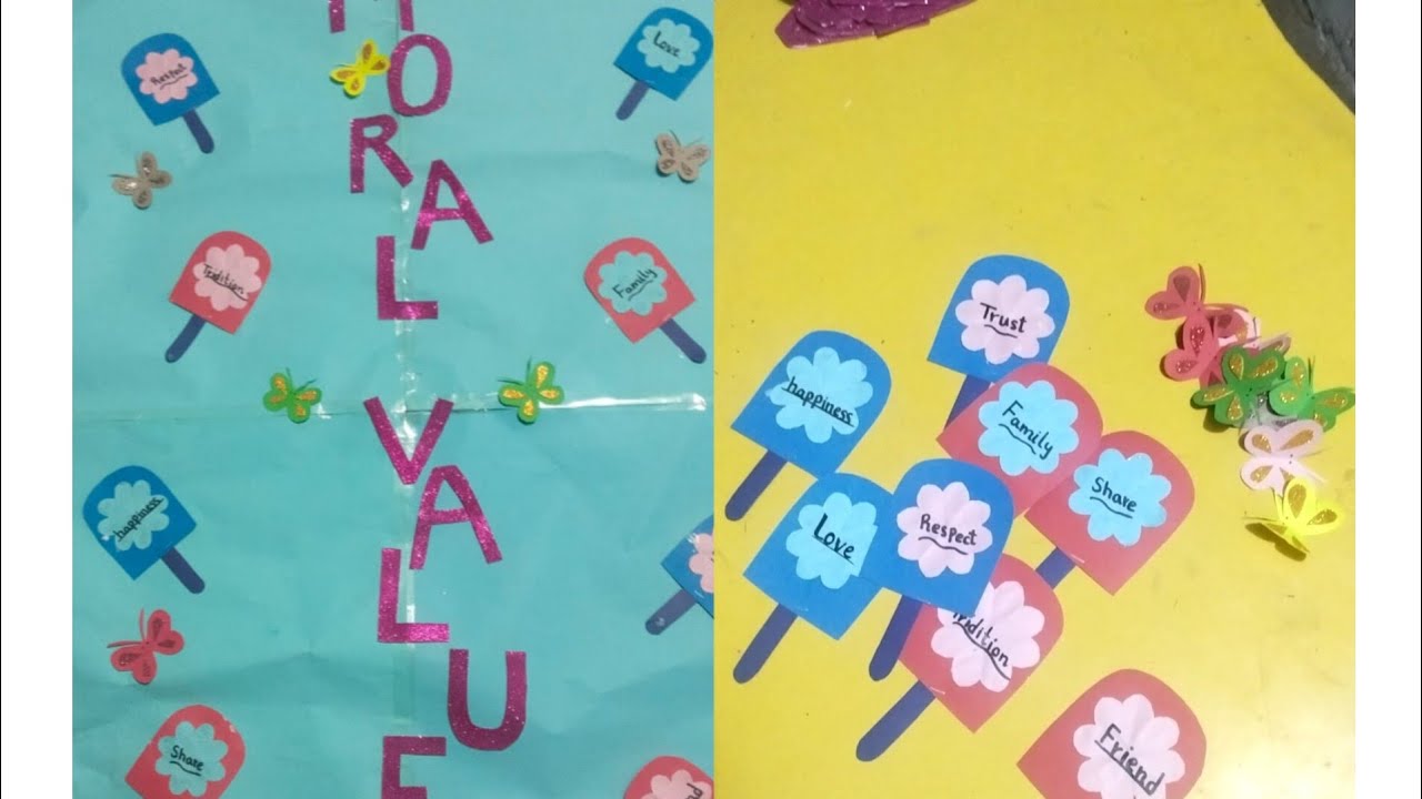Moral values chart ideas/moral values project. - YouTube