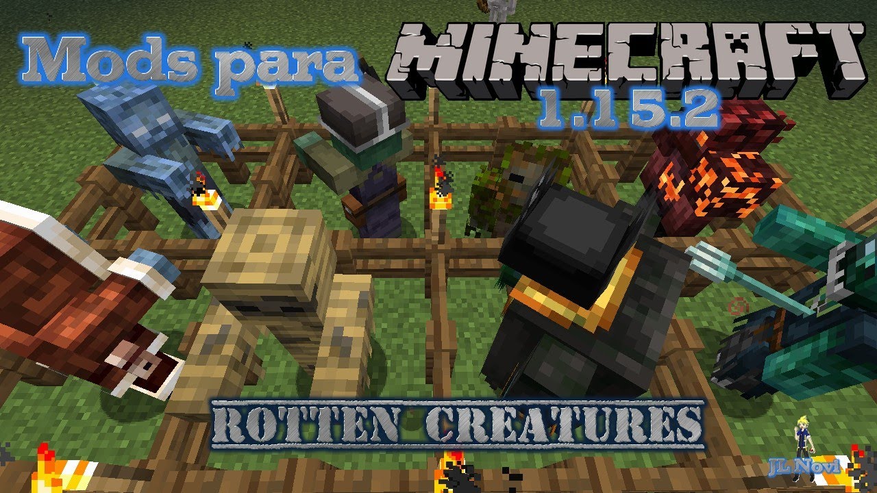 Mods para Minecraft 1.15.2 Rotten Creatures - YouTube