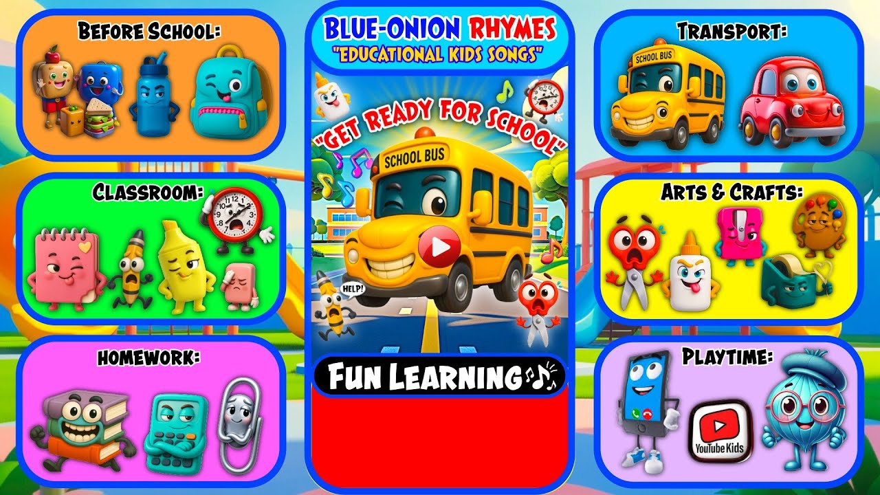 Back to School Kids Song 🚍 | The School Bus Goes Beep, Beep, Beep ...