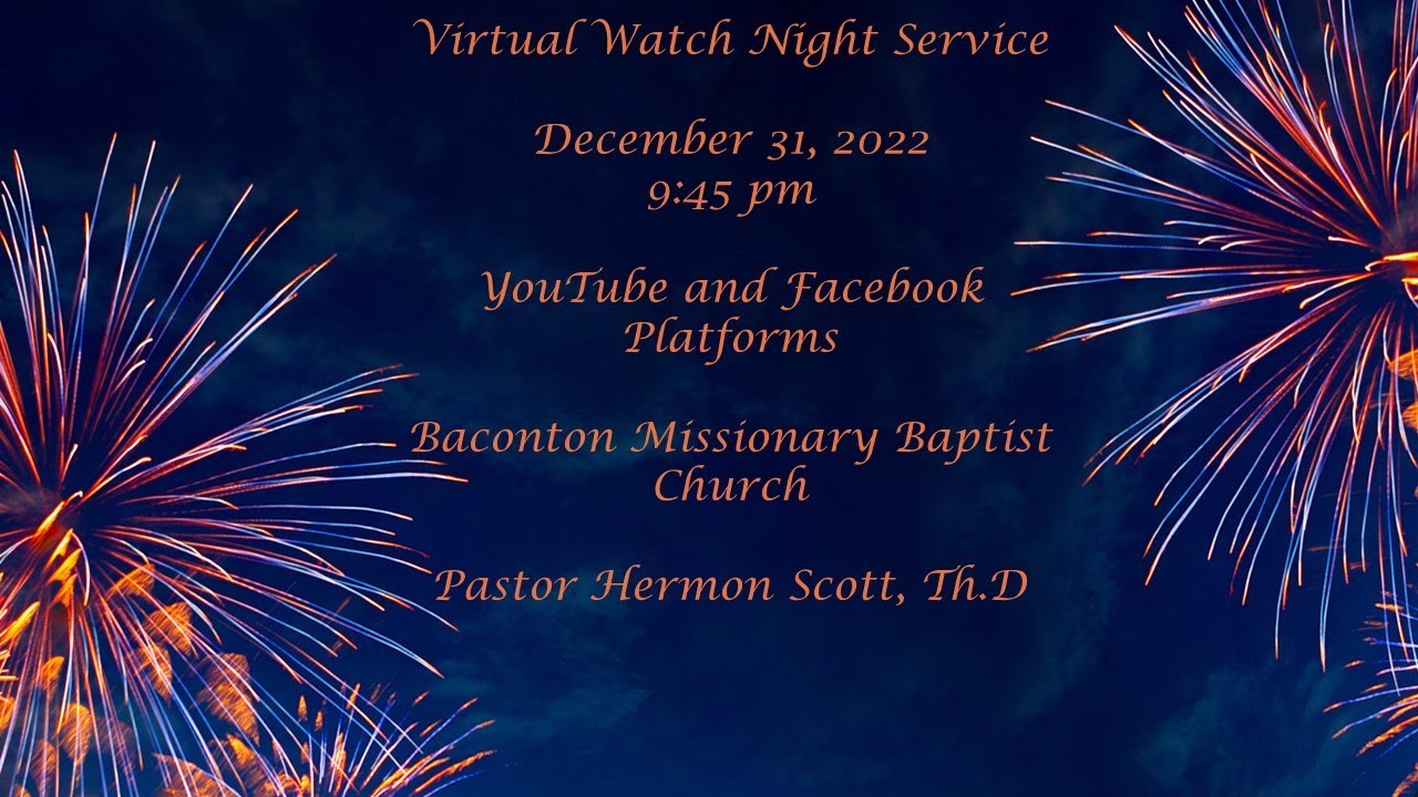 Virtual Watch Night Service (December 31, 2022) - YouTube