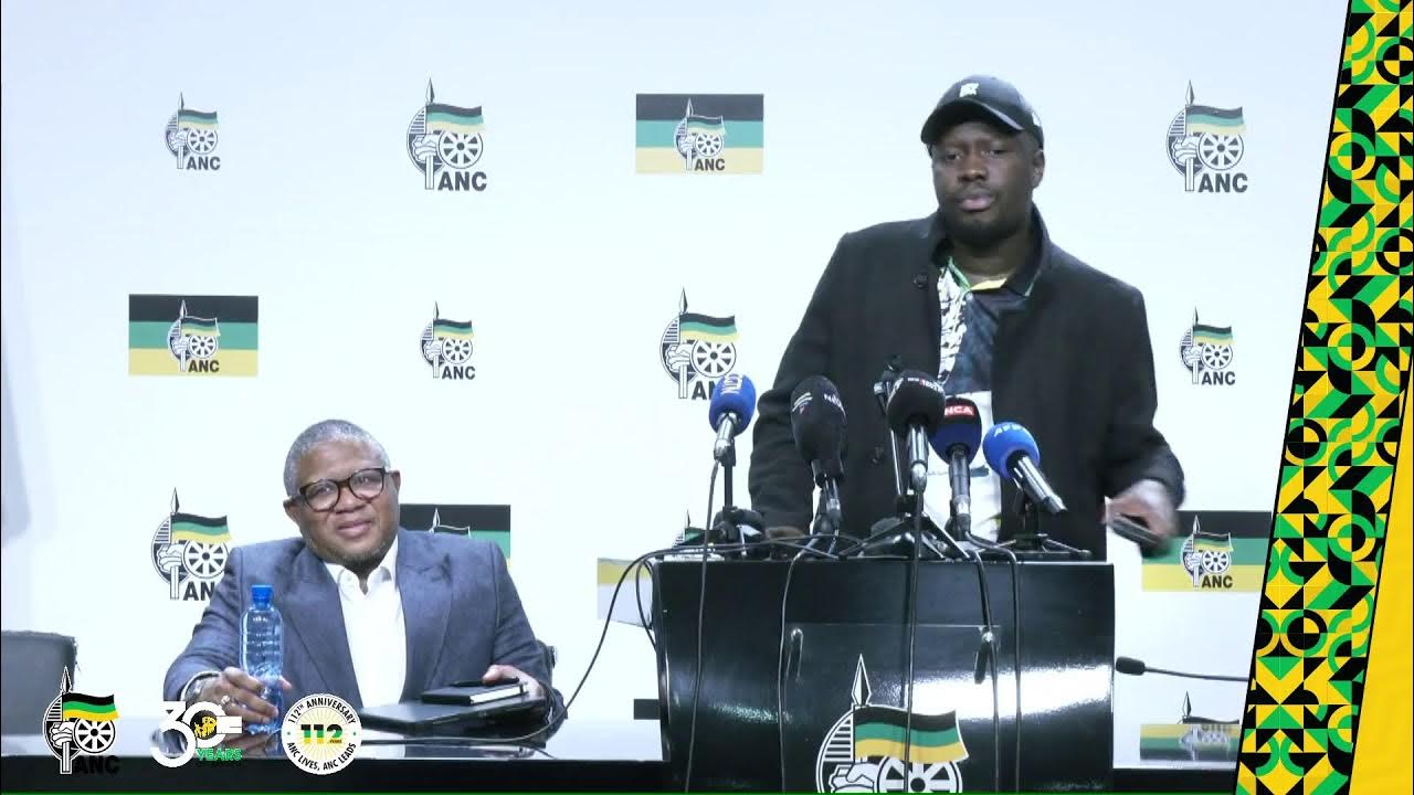 [WATCH LIVE] The African National Congress (ANC) Secretary General, Comrade Fikile Mbalula, bri ...
