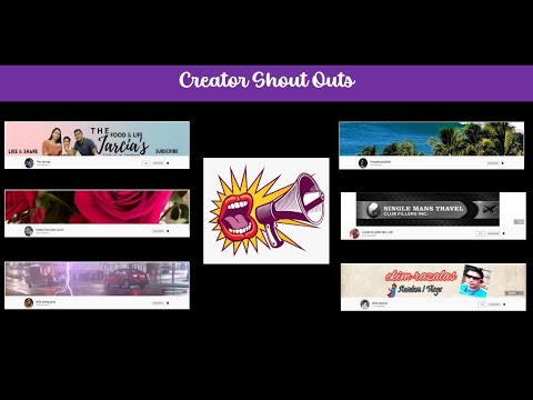 Creator Shout Outs - YouTube