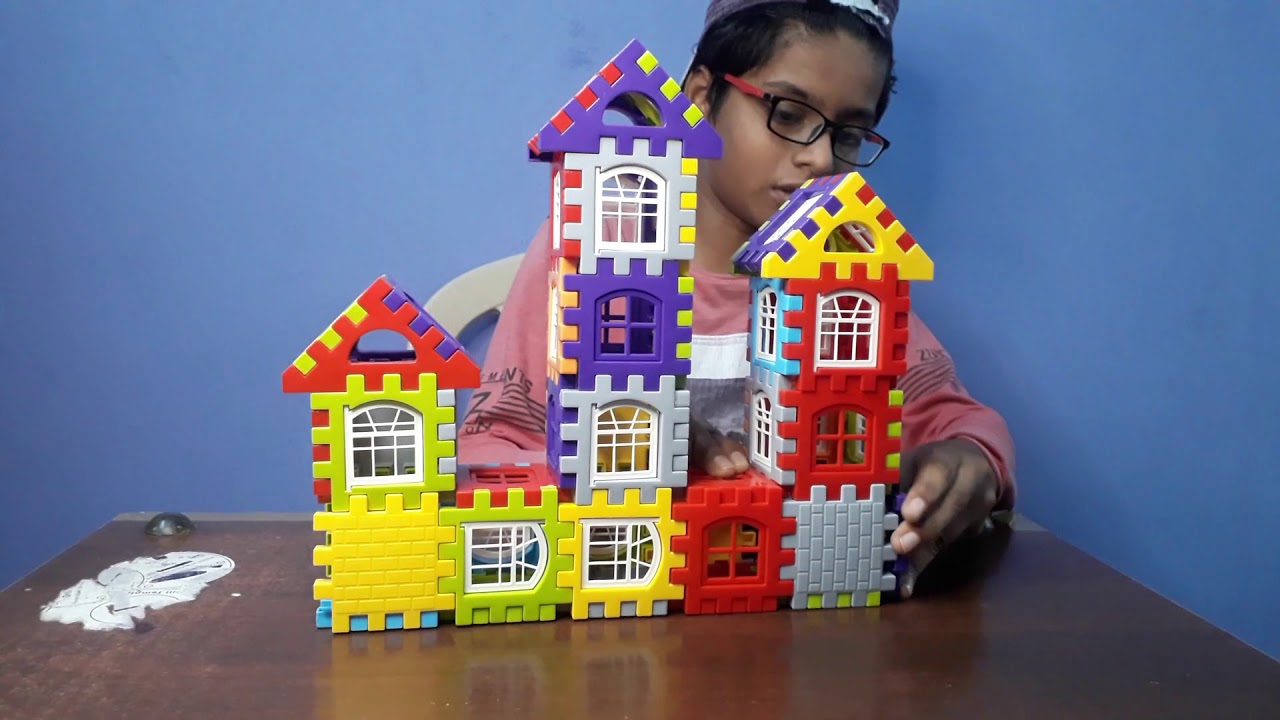 How to make a two legged house with building blocks KBN Kids - YouTube