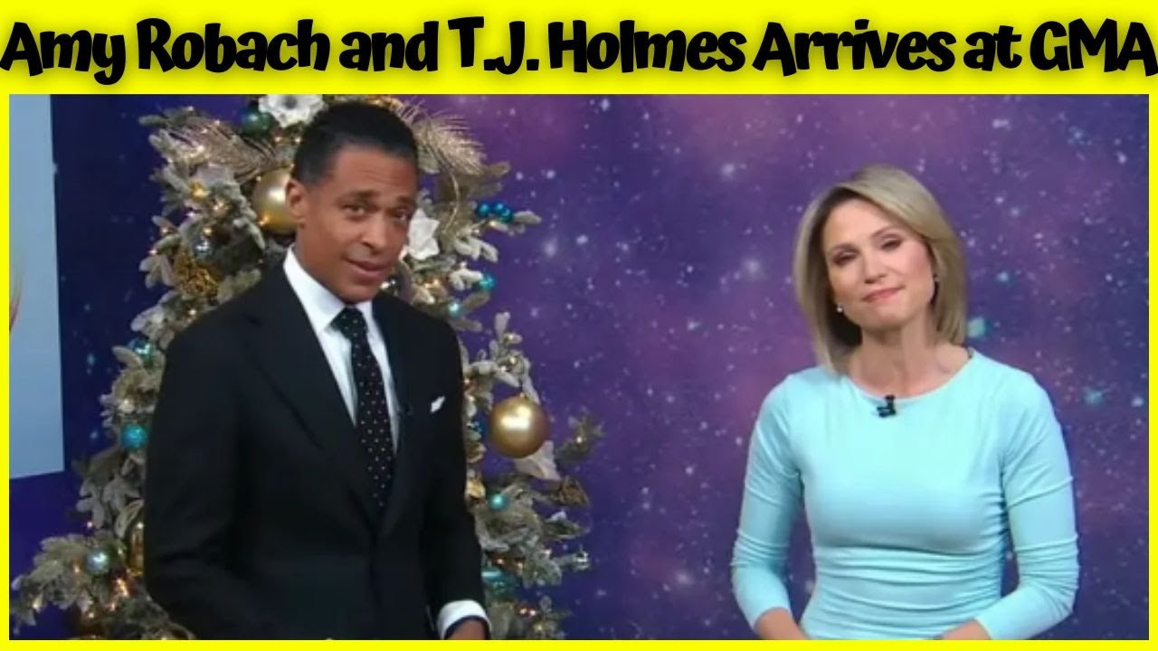 Good Morning America affair: Amy Robach and TJ Holmes Arrive at GMA as ...
