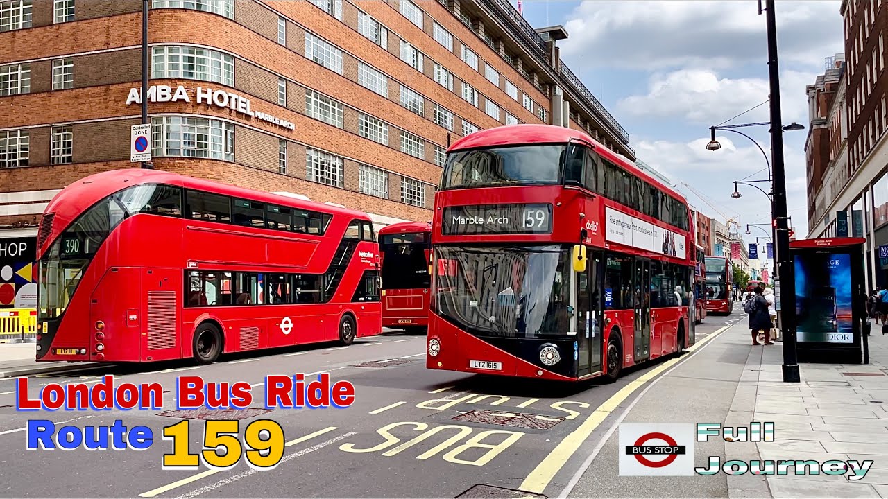 London Bus Ride 🇬🇧 Route 159 - Streatham to Marble Arch Crossing ...