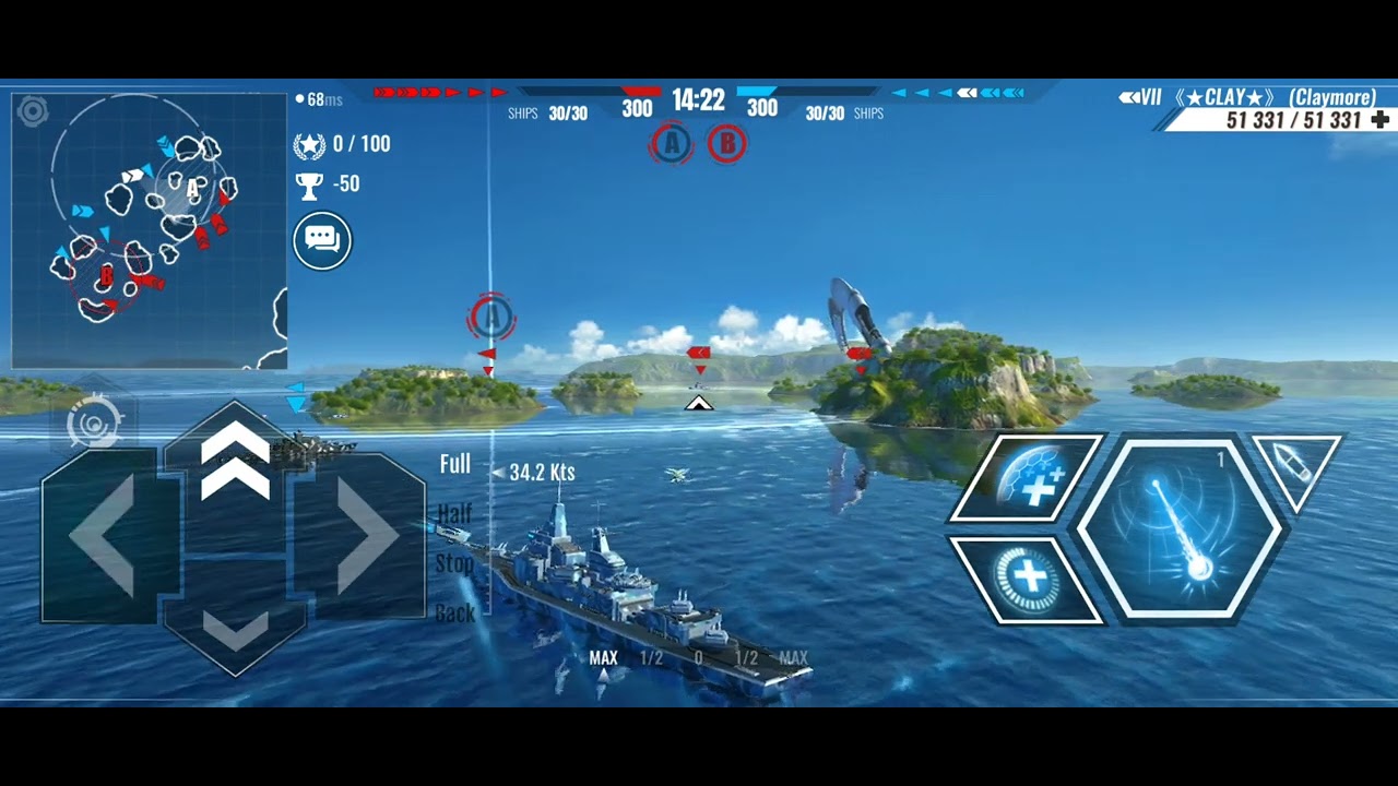 Pacific Warships: Rolling for LVL 500 and battles in hard - YouTube
