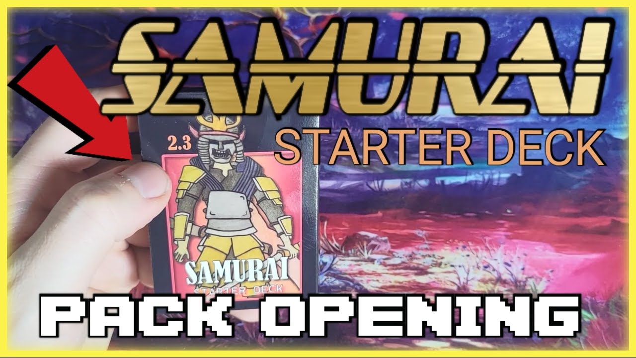 NEW Samurai Archetype Starter Deck Unboxing! Homemade Trading Card Game ...