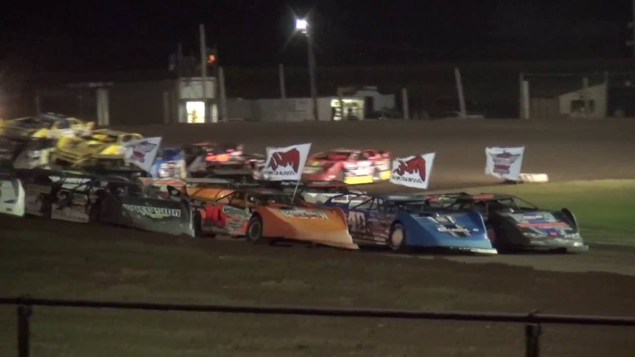 IMCA Deery Brothers Late Model feature Cedar County Raceway 8/2/16 ...