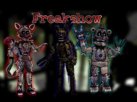 (FNAF SPEED EDIT) Freakshow Funtime Freddy, Funtime Foxy and Springtrap ...