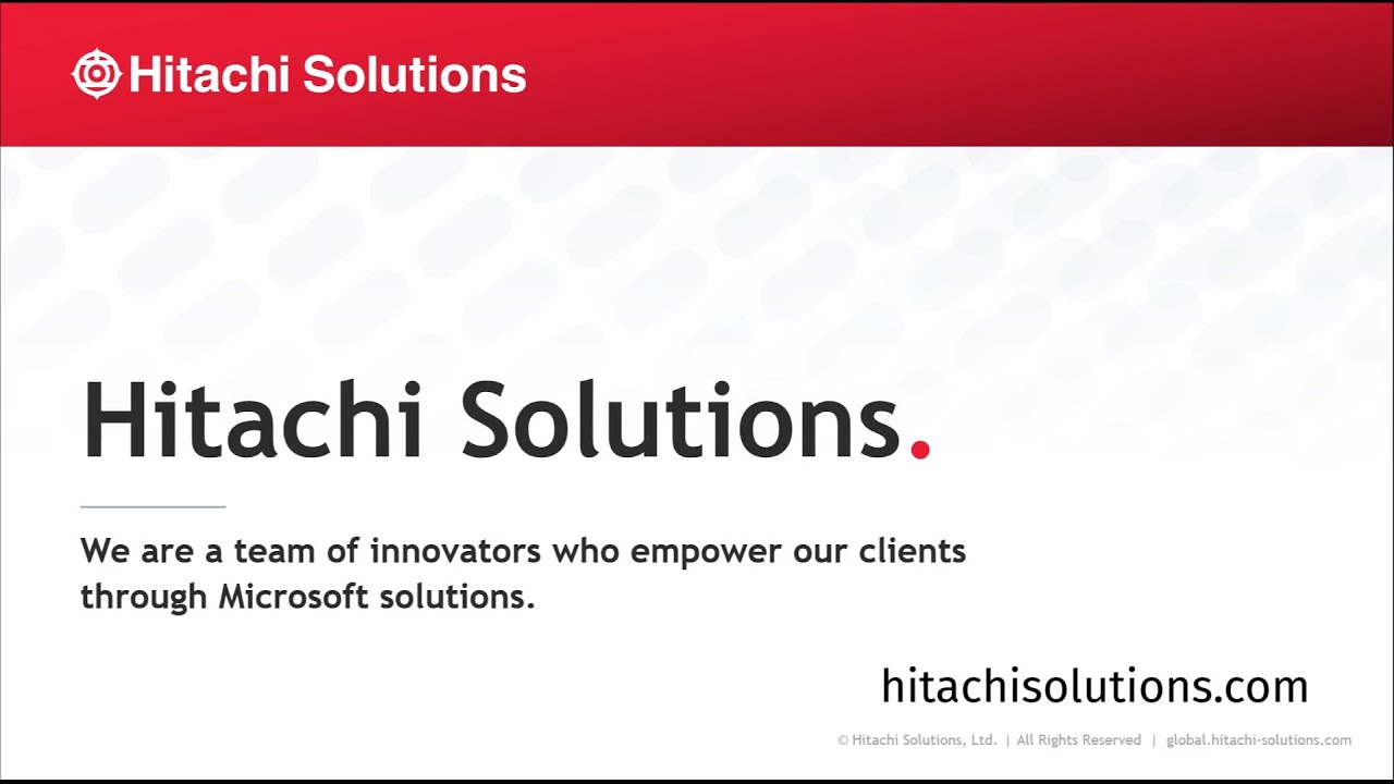 Hitachi Solutions' Microsoft Dynamics Managed Services - YouTube