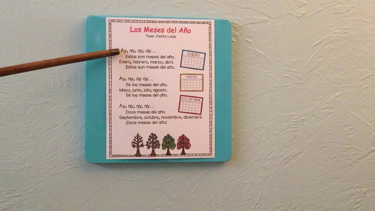Los Meses del Año - Spanish Months of the Year Song - YouTube