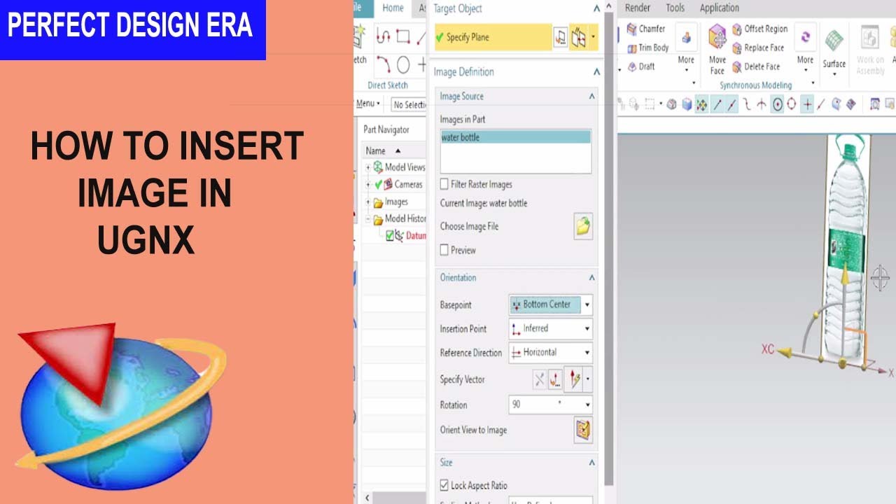 HOW TO INSERT/IMPORT IMAGE IN UGNX. - YouTube