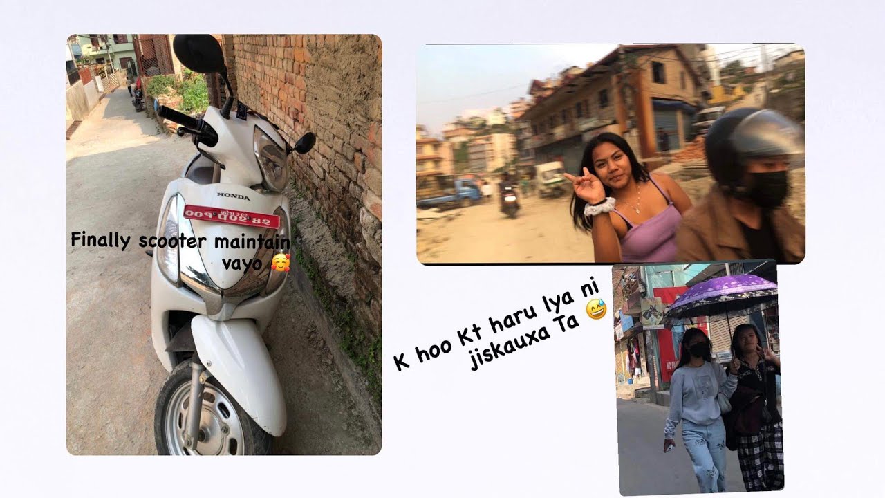 Finally scooter maintain vayo 🥰kasto ramri Kt haru lya jiskayo guyz🤣 ...