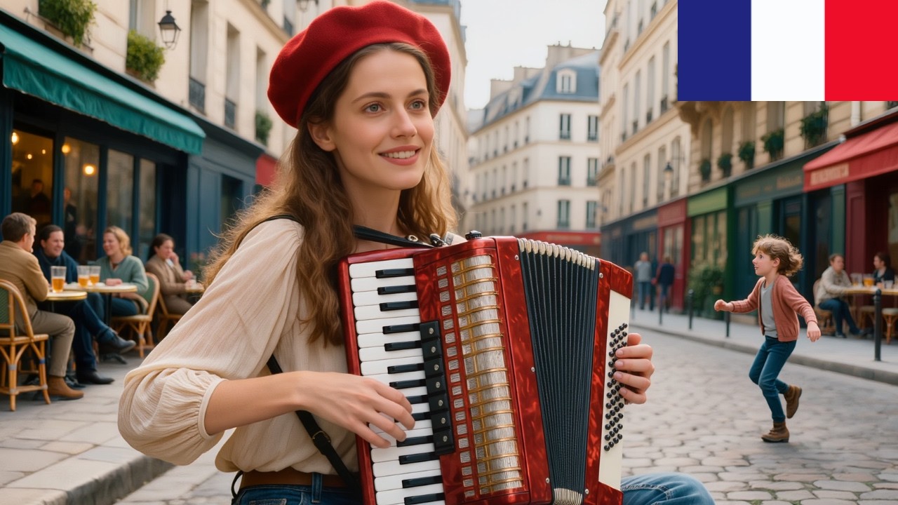 French Café Music 🇫🇷 Happy & Inspiring Parisian Accordion | Joyful ...