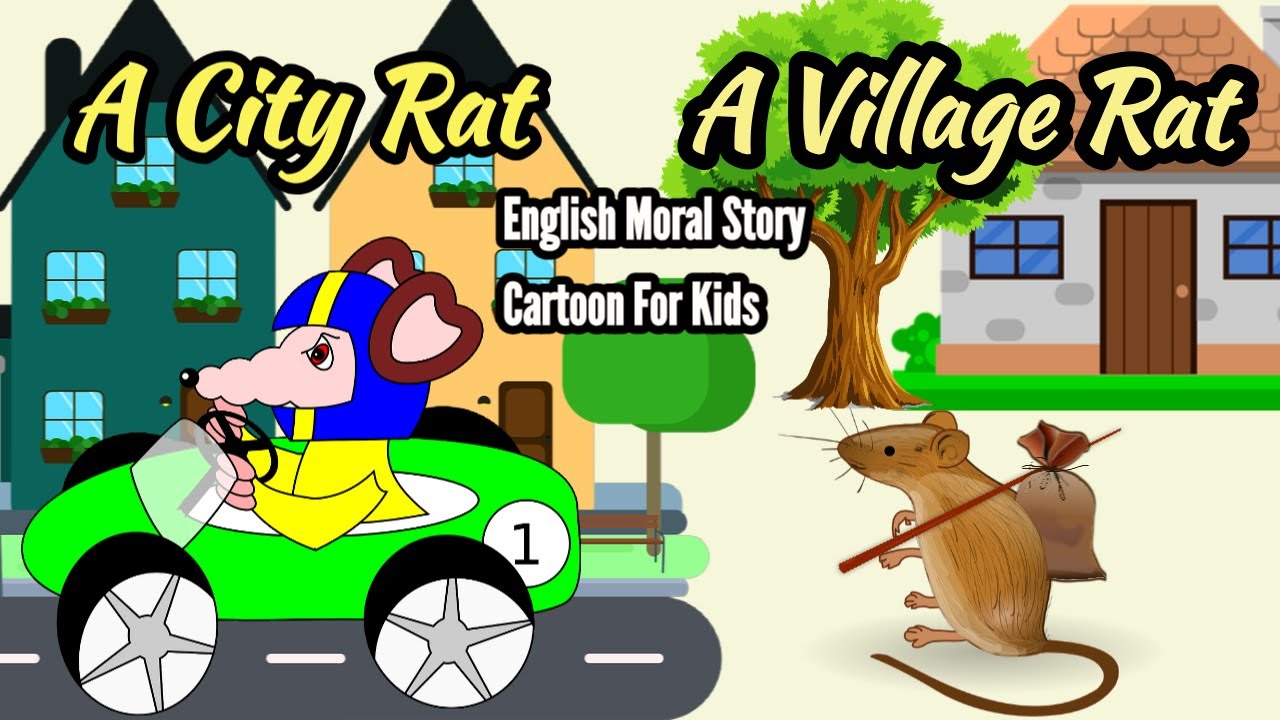 A City Rat and A Village Rat | English #Moral Story | For Kids #Cartoon ...