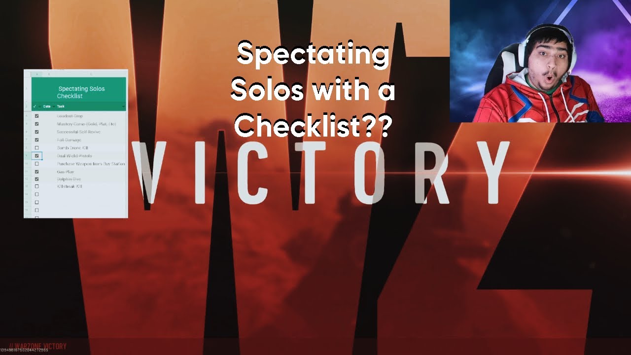 Spectating Warzone 2 solos with a Checklist! - YouTube