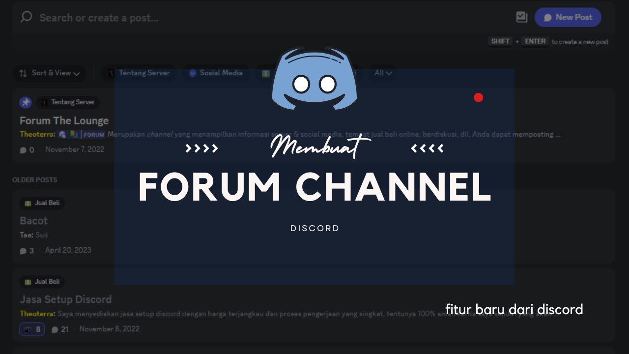Membuat Channel Forum | Tutorial Discord - YouTube