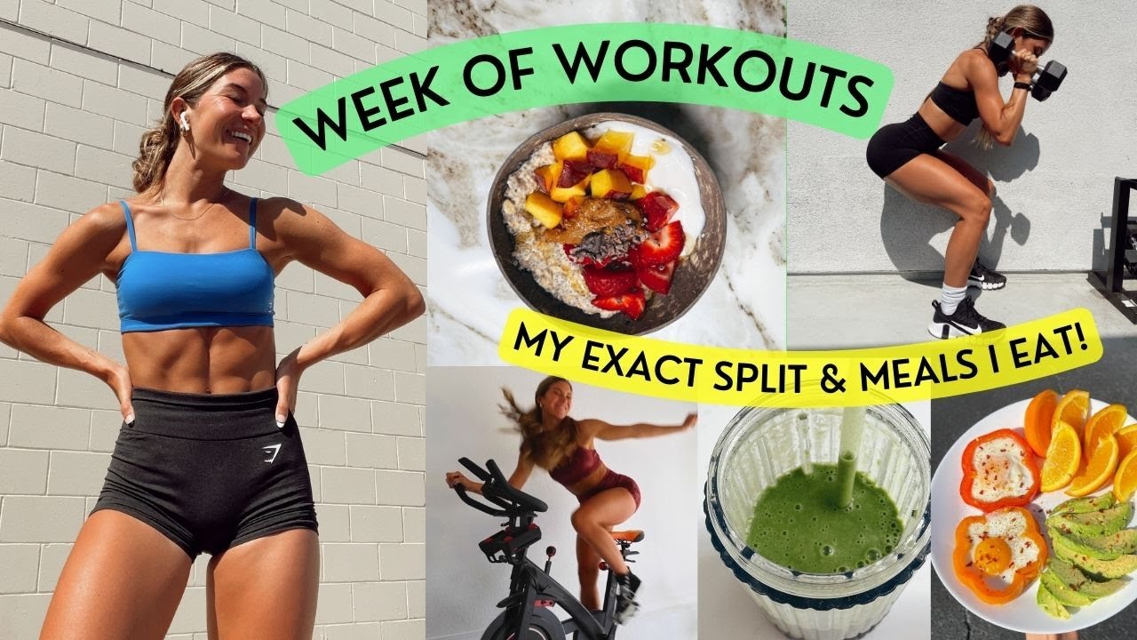My exact workout split & meals I'm eating!! - YouTube