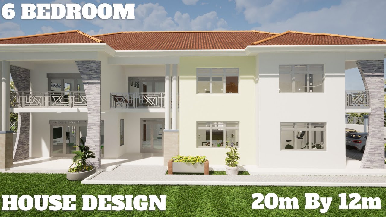 HOUSE DESIGN: 6 BEDROOM MODERN HOUSE | 2 Storey | 7 Bathrooms | GYM ...