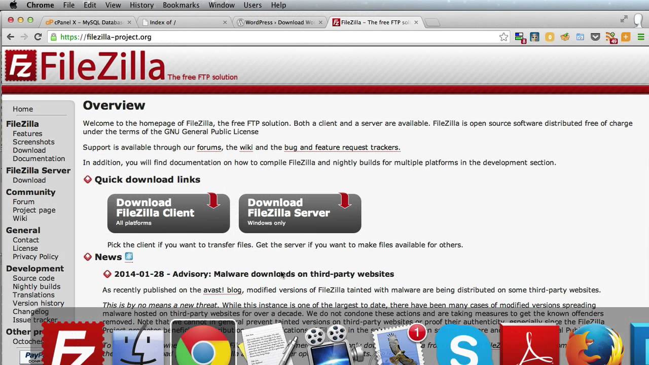 Install Self Hosted Website On Cpanel Manually By Creating Mysql Database Youtube