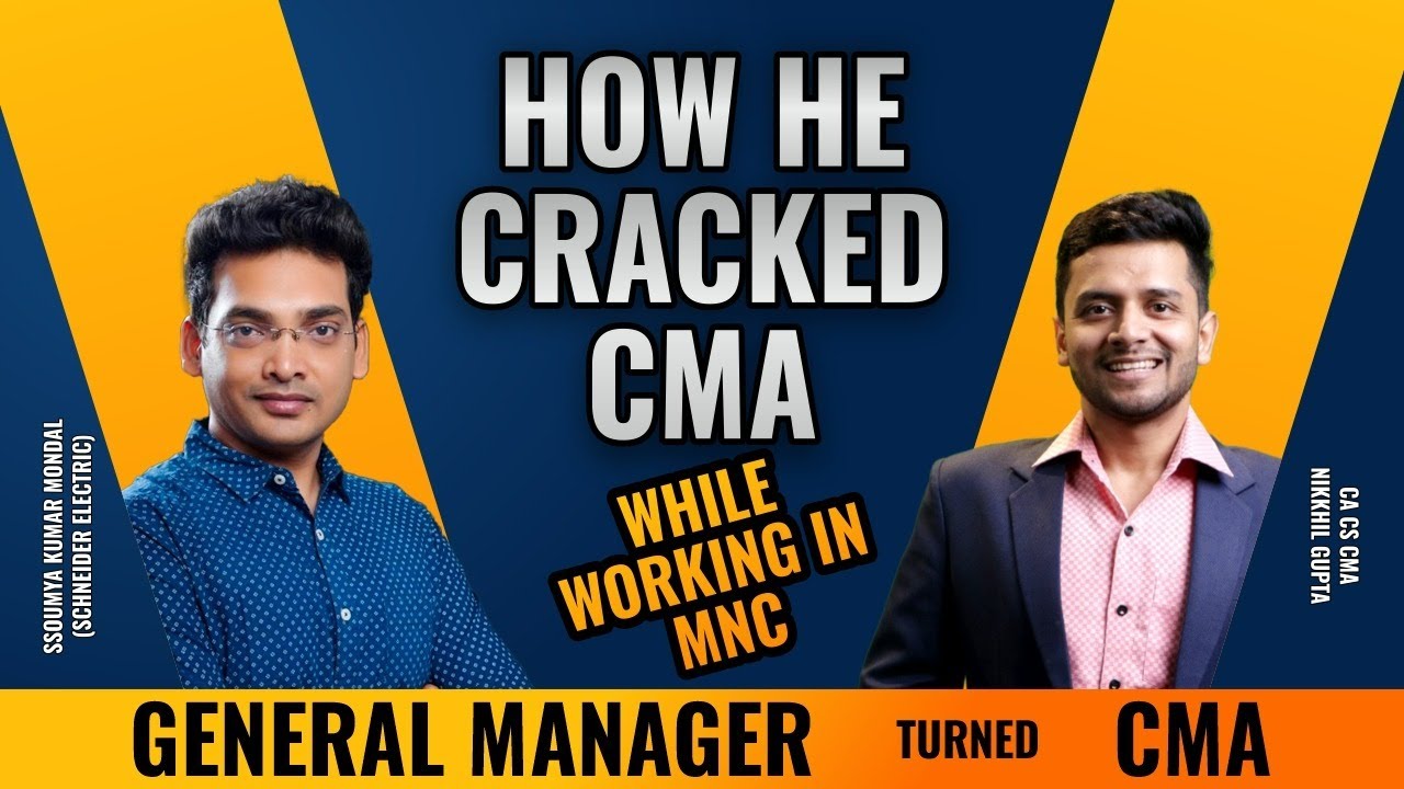 From General Manager at Schneider Electric to CMA Success | CMA SSOUMYA ...