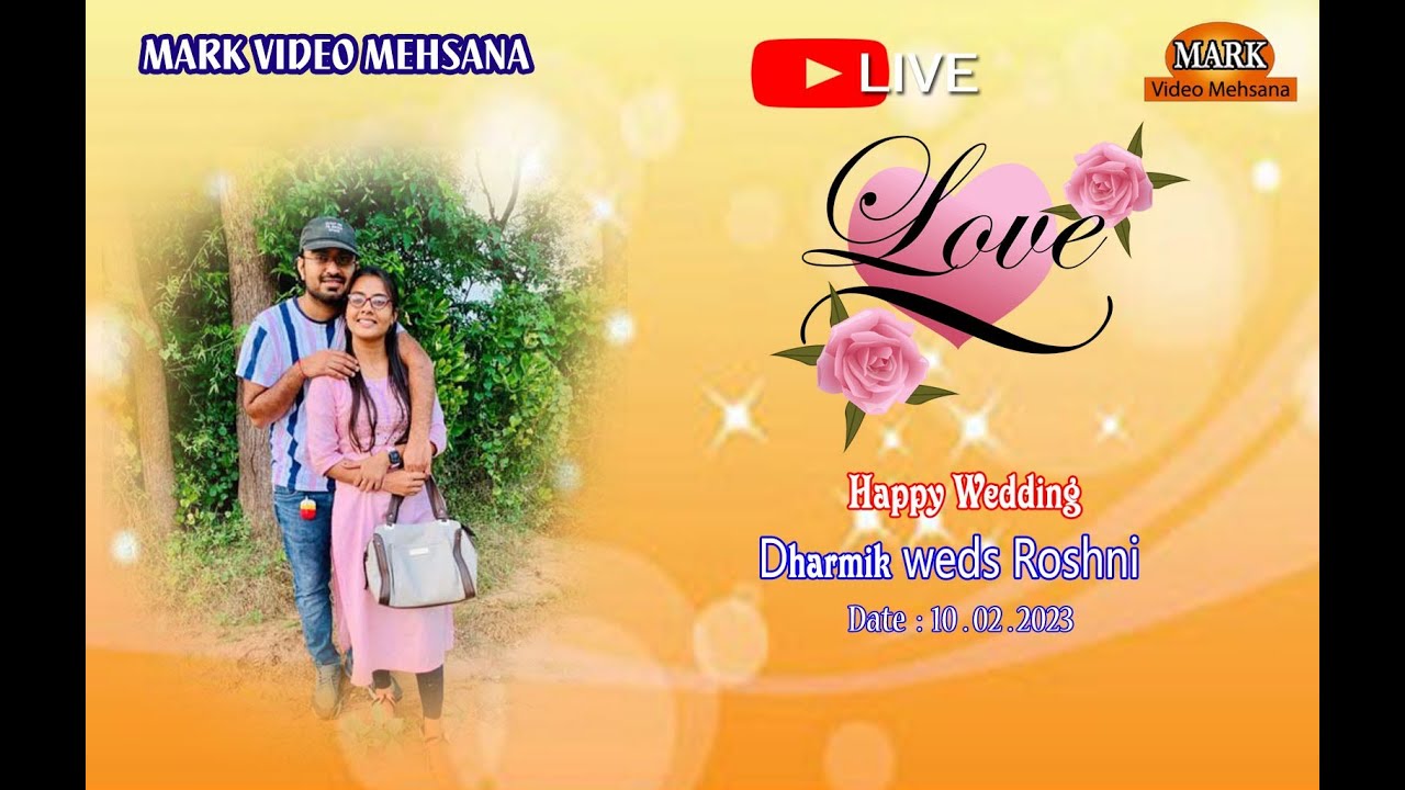 🔴 LIVE : DHARMIK @ ROSHNI || WEDDING ==DATE : 10 -02- 2023 || AKHSARDHAM ,KALOL(VEDA) TO MULSAN ...