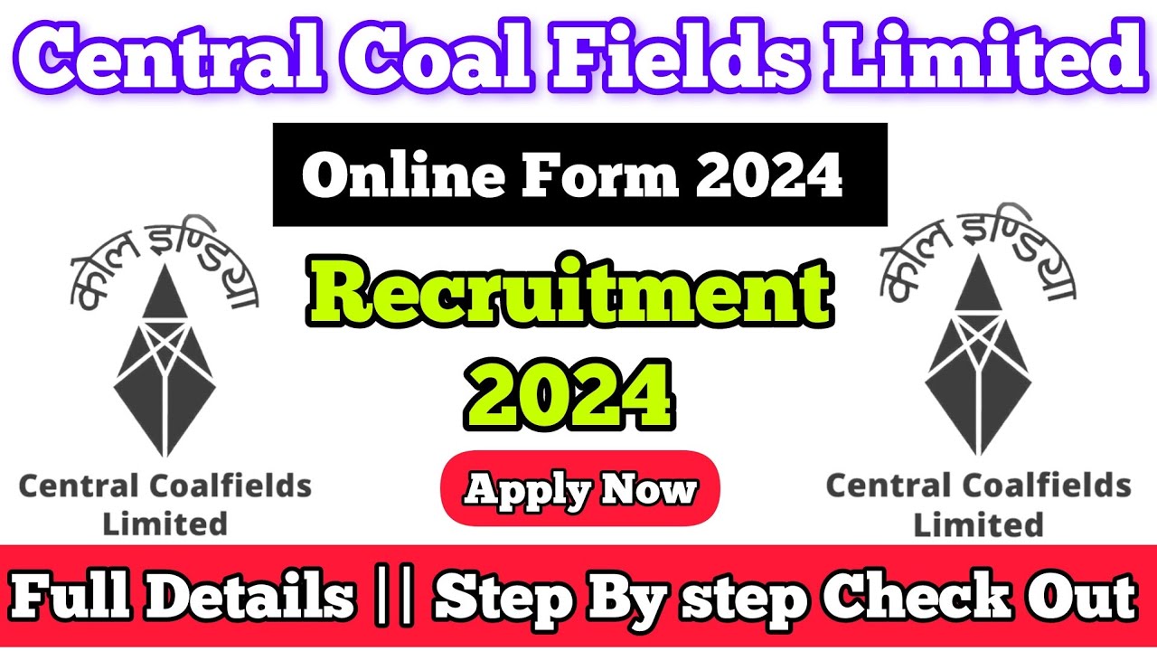 CCL Central Coal Fields Limited Online From 2024 Official Notification ...