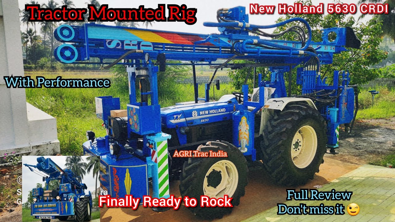 Tractor Mounted Rig Full Review | New Holland 5630 Tractor Mounted Rig ...