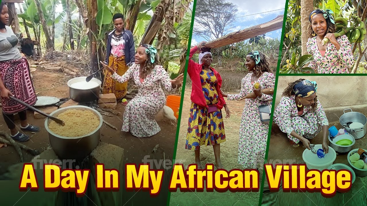 African Village Life | A Day In Life Visiting My African Village # ...