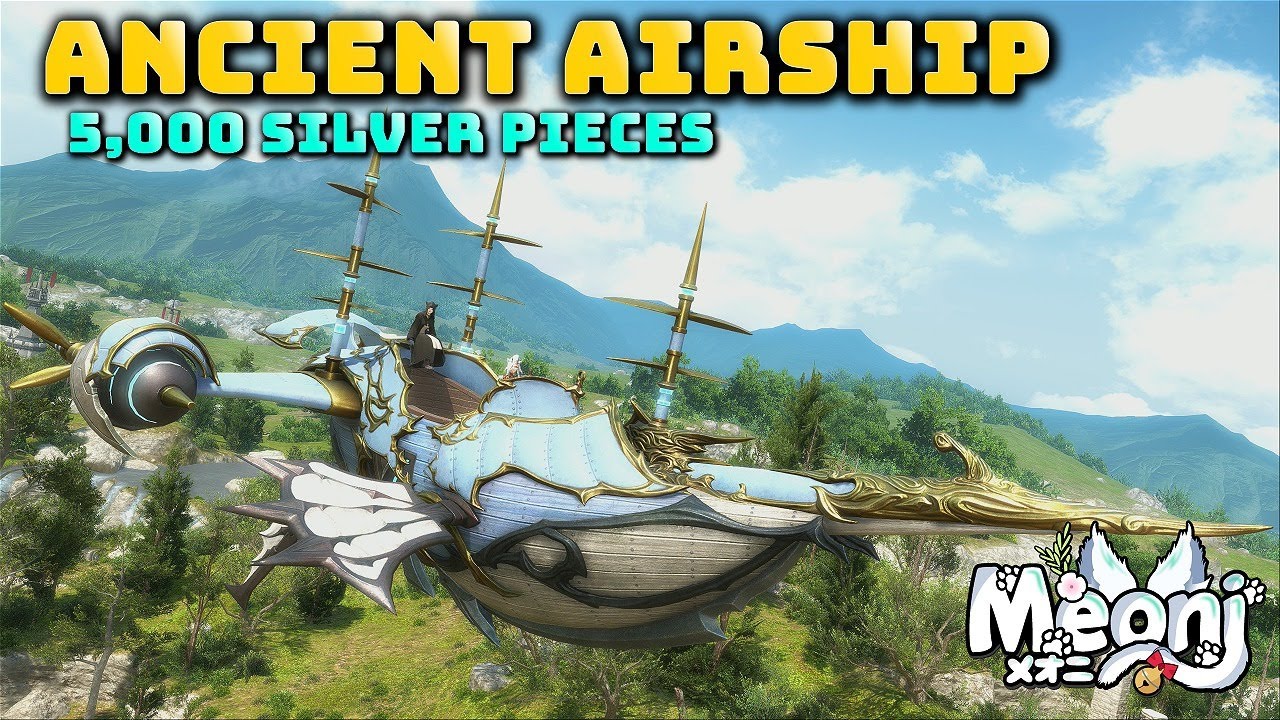 FFXIV: Ancient Airship Mount - 5,000 Silver Piece Mount! - YouTube