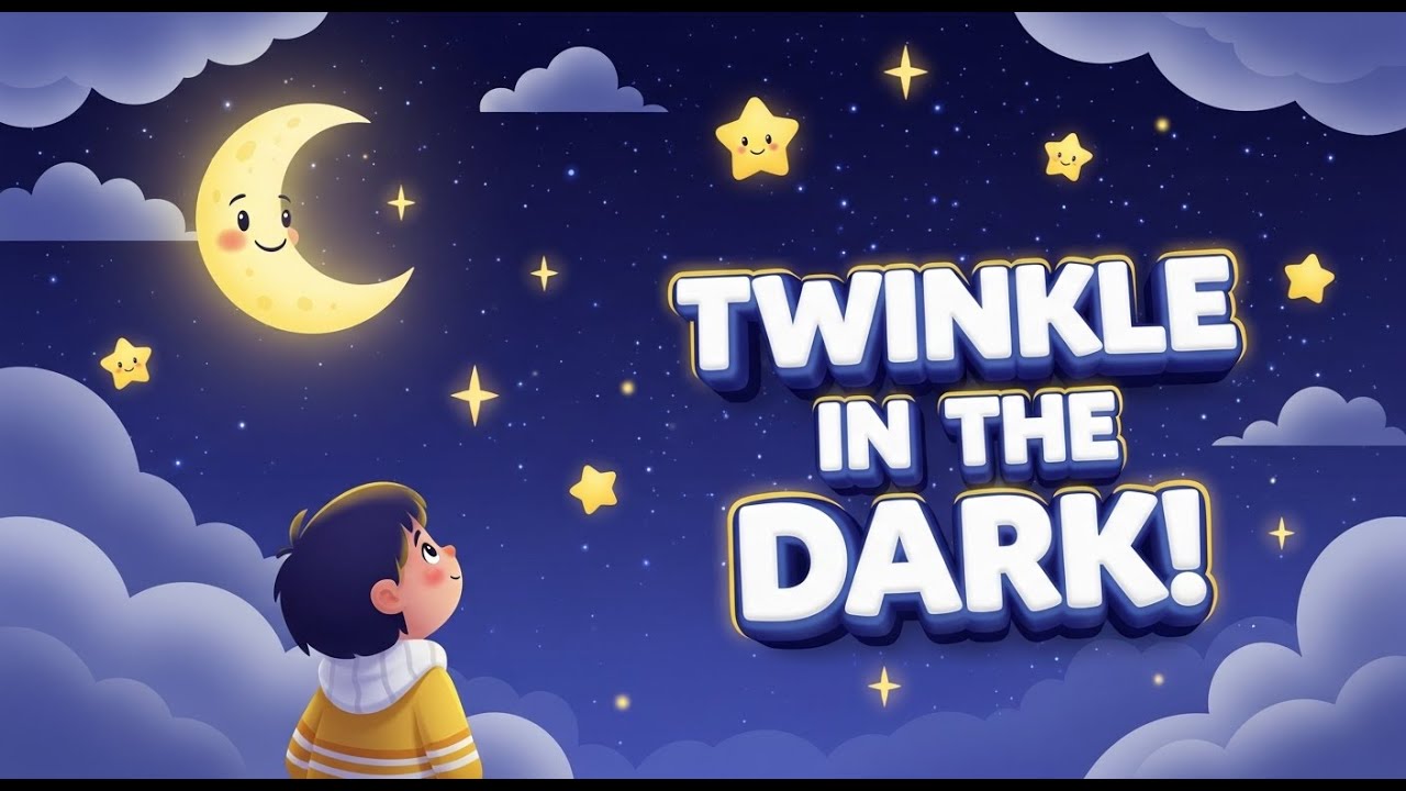 Twinkle in the Dark | Bedtime Nursery Rhyme | @ KIDZHUB - YouTube