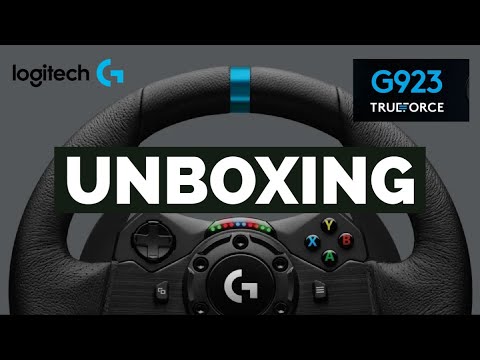 Logitech G923 Steering Wheel and Pedal Unboxing - YouTube