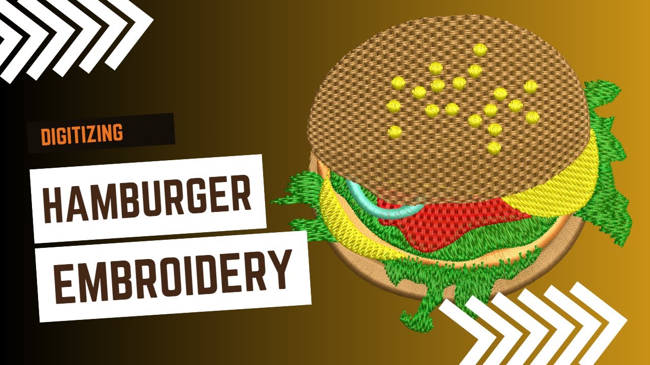 Discover the Creative Power of Hamburger Embroidery Designs! #shorts ...