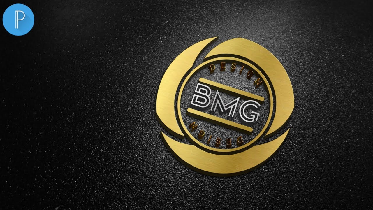 B M G logo design tutorial-pixellab logo[Vandy Design] - YouTube