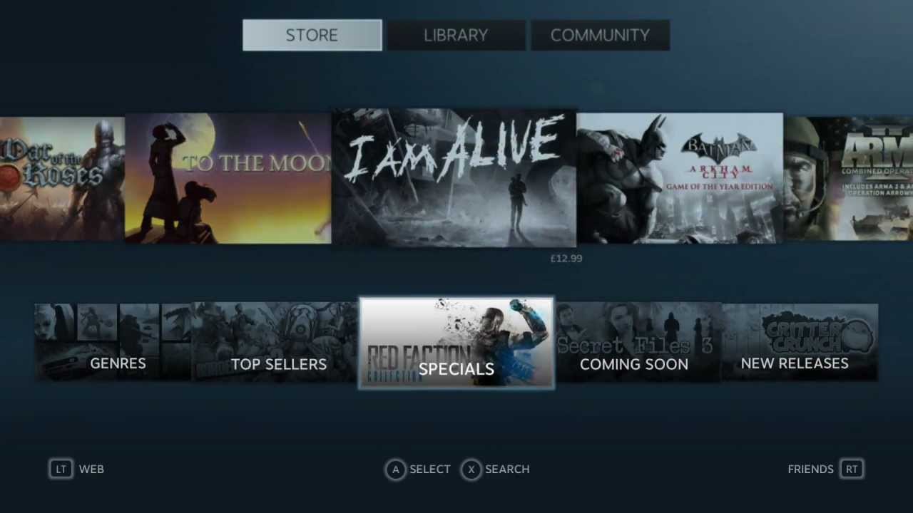 [HD] Steam Big Picture Mode Beta - Overview - YouTube