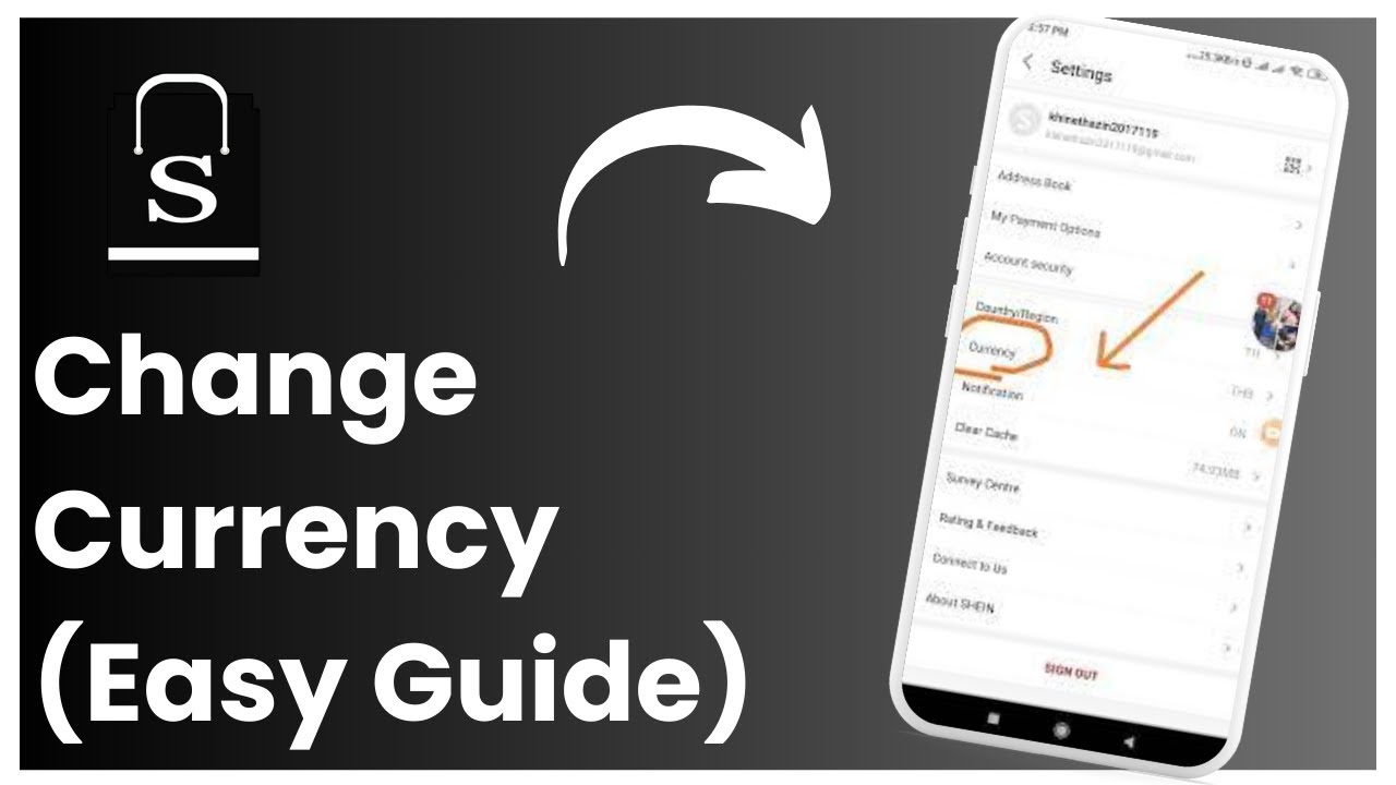 How to Change Currency on Shein App ! - YouTube