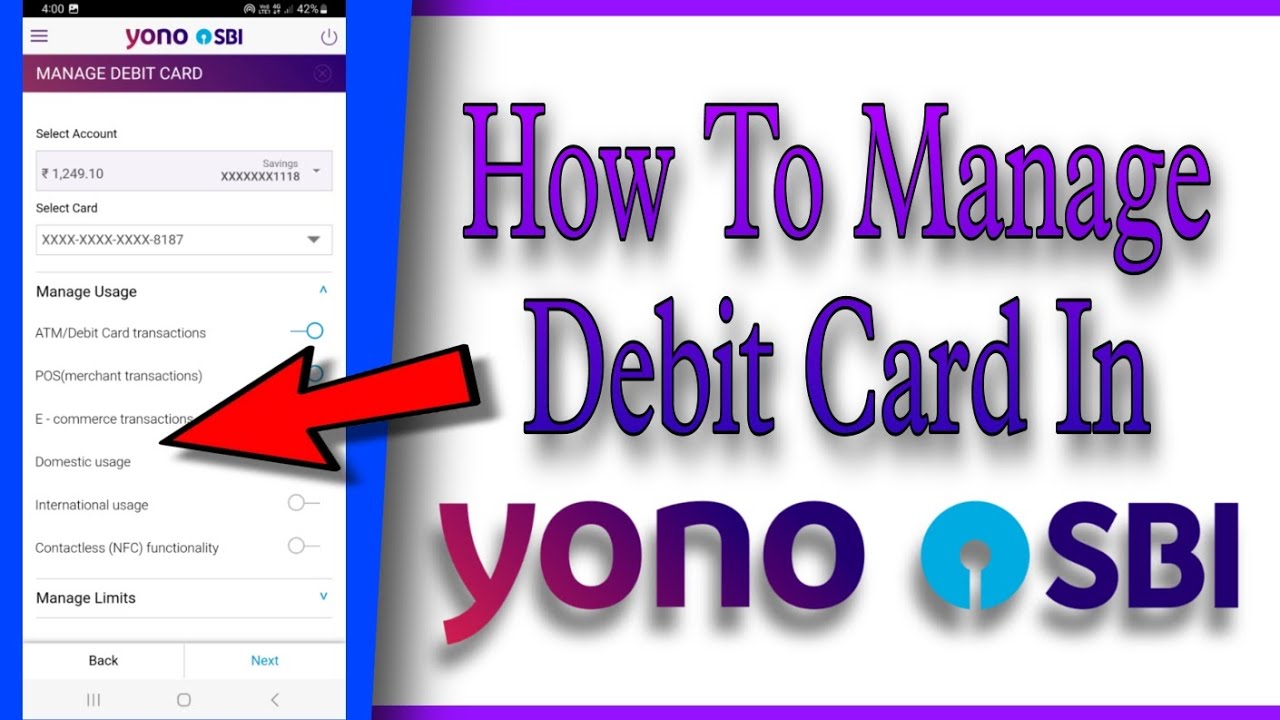 How To Manage Debit Card In Yono Sbi 2023💳@TheOfficialSBI - YouTube
