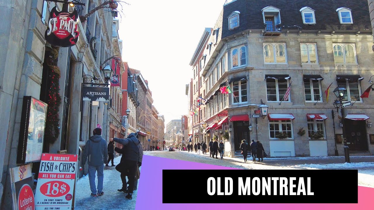 Winter Walk in Old Montreal - December 2021 - YouTube