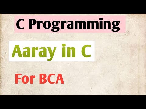 Array in C Programming - YouTube